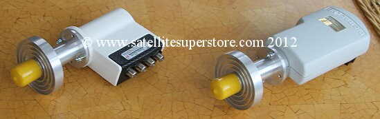 Invacom feedhorn, Invacom feedhorn with yellow cap and c120 flange LNB ...